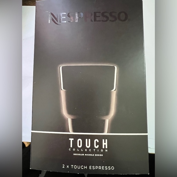 Nespresso | Dining | Nwt Nespresso Touch Collection Espresso Cups Black ...